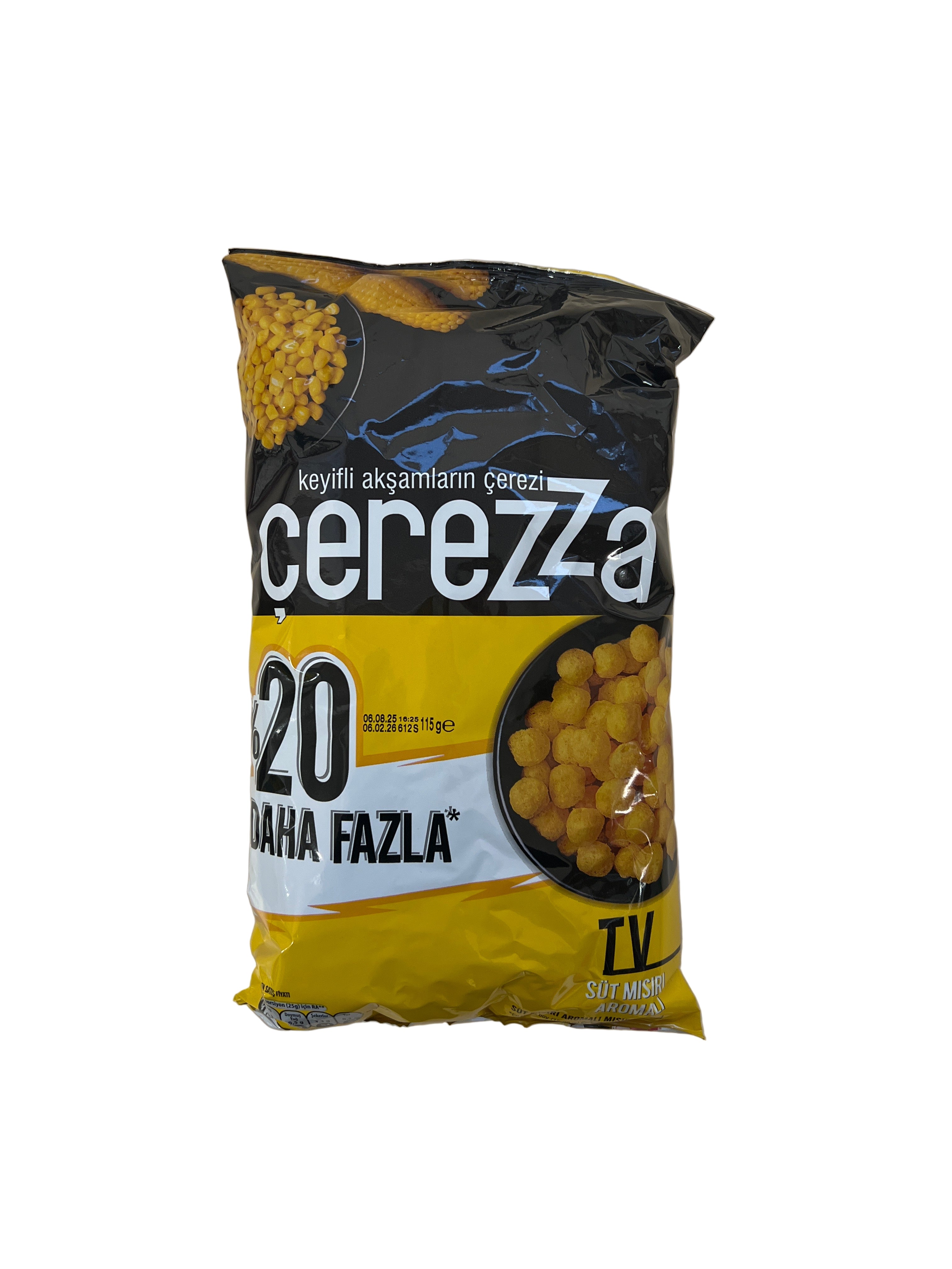 Cerezza TV Süt & Mısır Türkei 115g MHD 06.02.2026 – CandyBroz